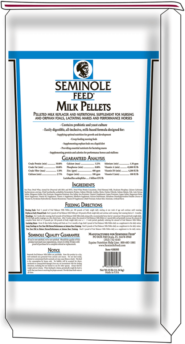 Foal Balancer Milk Pellet - 25# - Seminole Feed